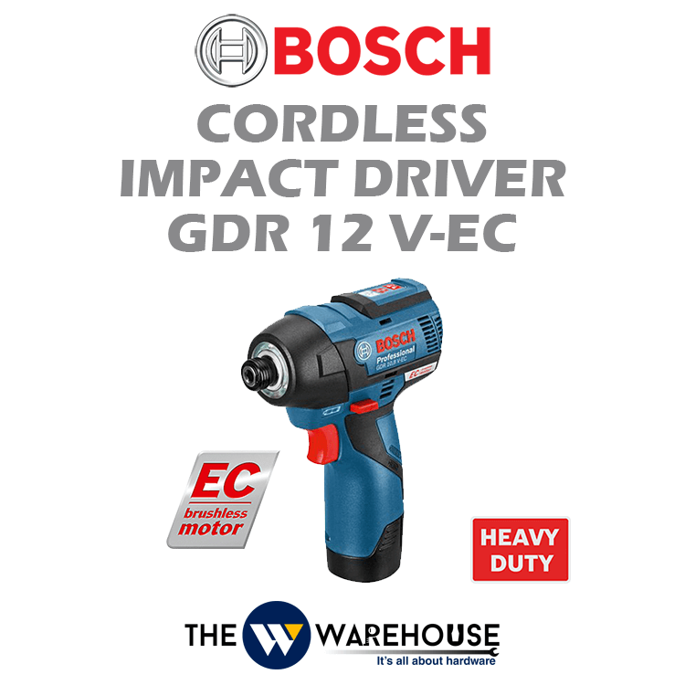 Bosch Cordless Impact Driver GDR 12 V-EC Malaysia - TheWwarehouse