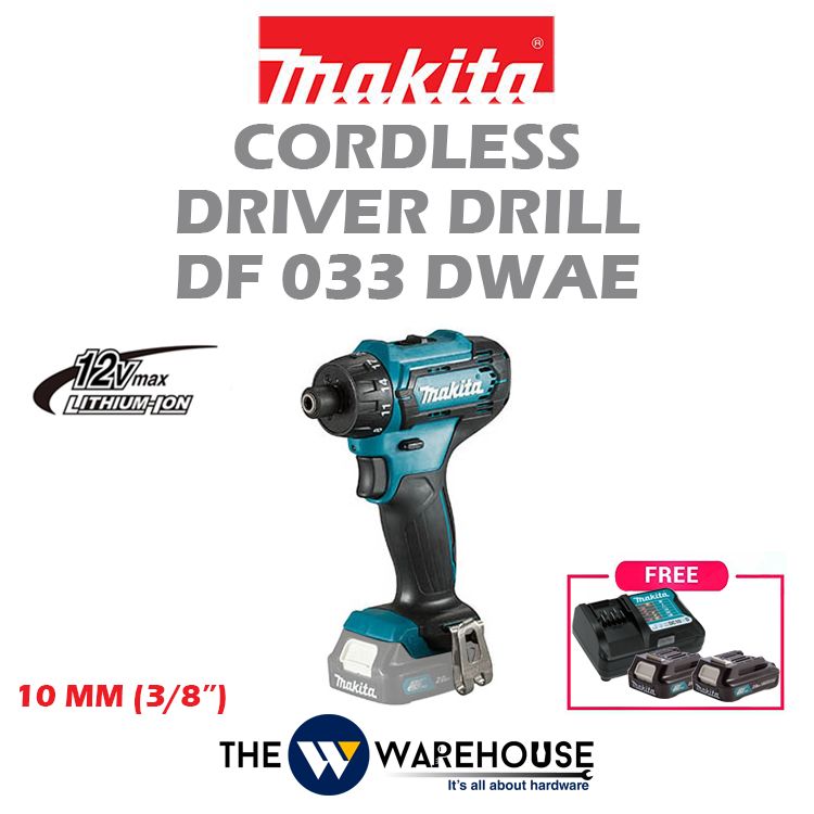Makita Cordless Driver Drill DF033DZ Malaysia - TheWwarehouse