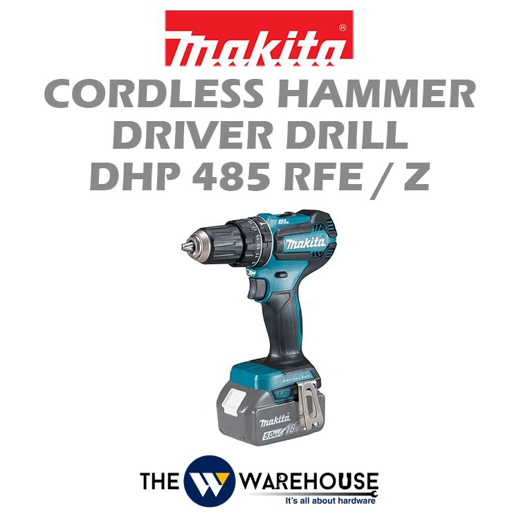 Makita Cordless Hammer Driver Drill DHP485 RFE/Z Malaysia - TheWwarehouse